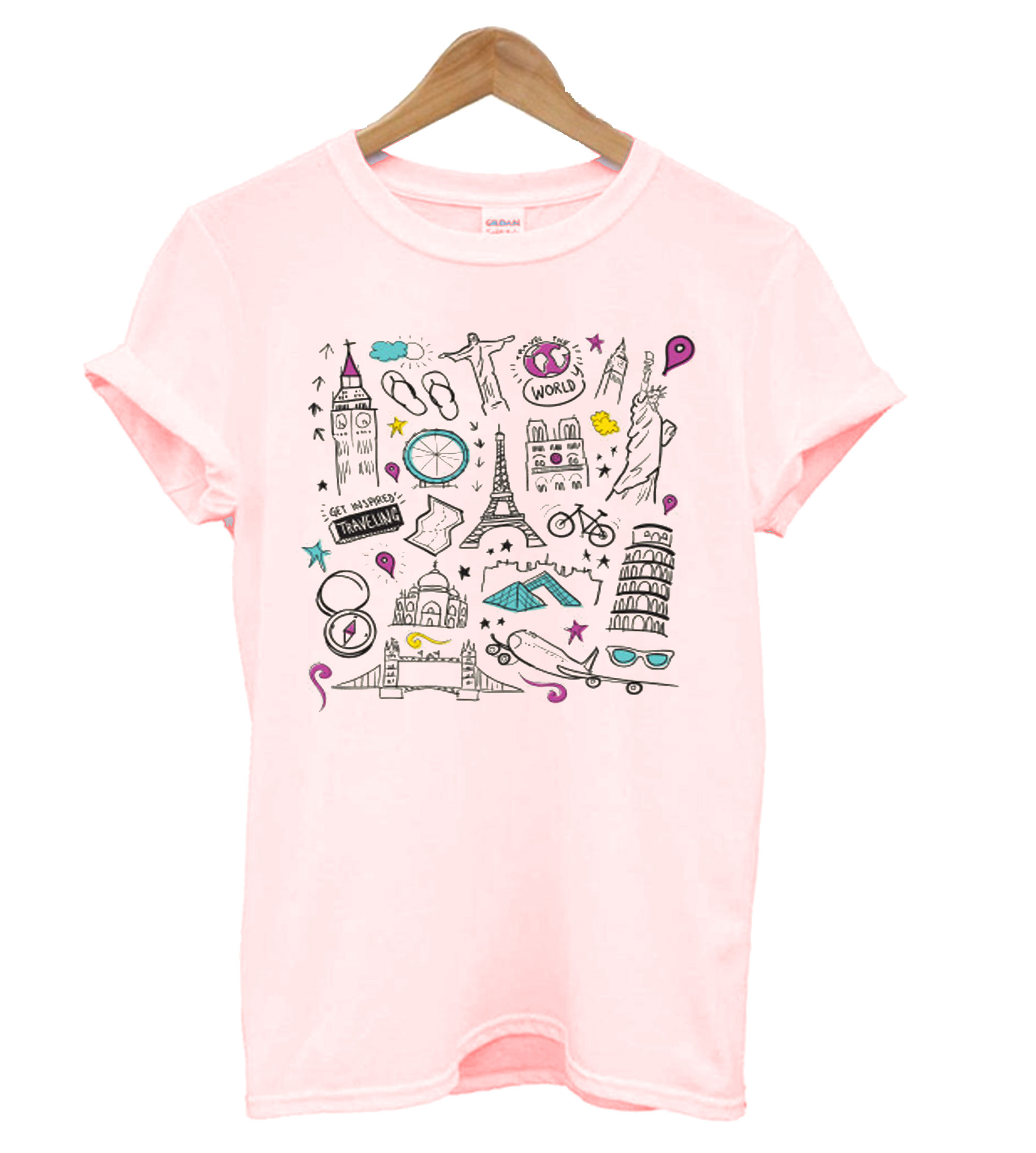 Sick Sad World Hot Pink Color T-Shirt